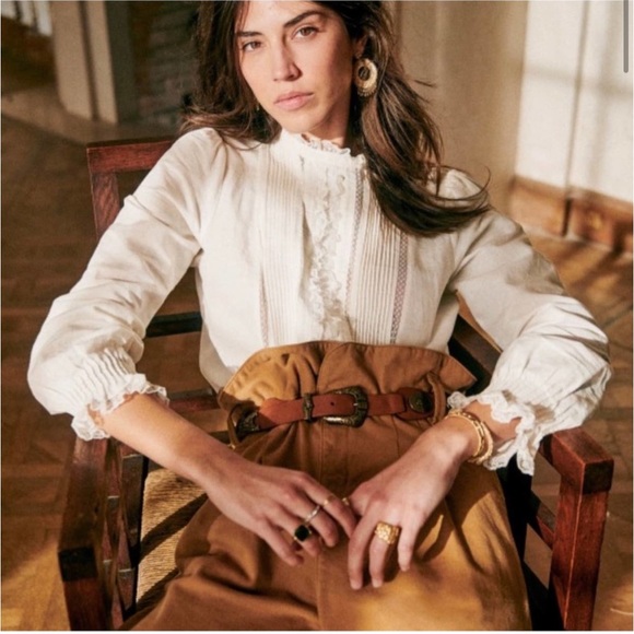 Sezane | Tops | Sezane Antonia Blouse | Poshmark